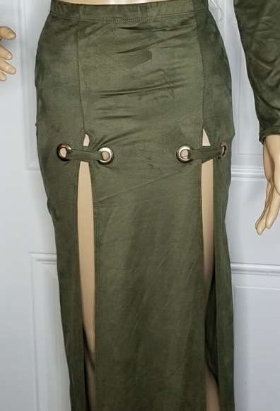Skirts | 2 Piece Double Split Skirt Set | Poshmark